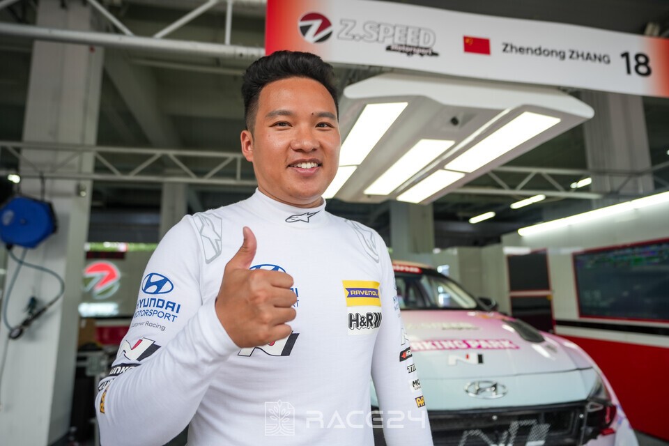 [포토] TCR 차이나 3Rd 저장, 예선 레이스에 나서는 현대 아반떼 N TCR